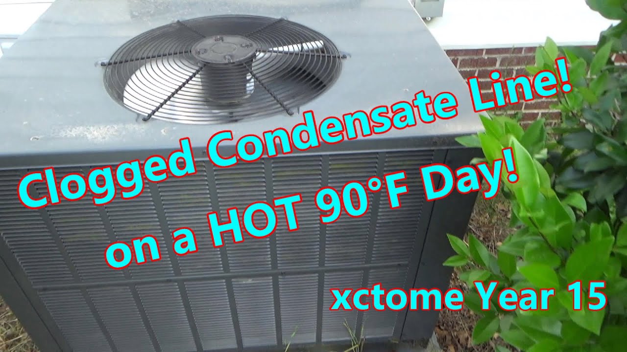 Clogged Condensate Line on The Goodman 3.5 Ton Package Unit at My House ...