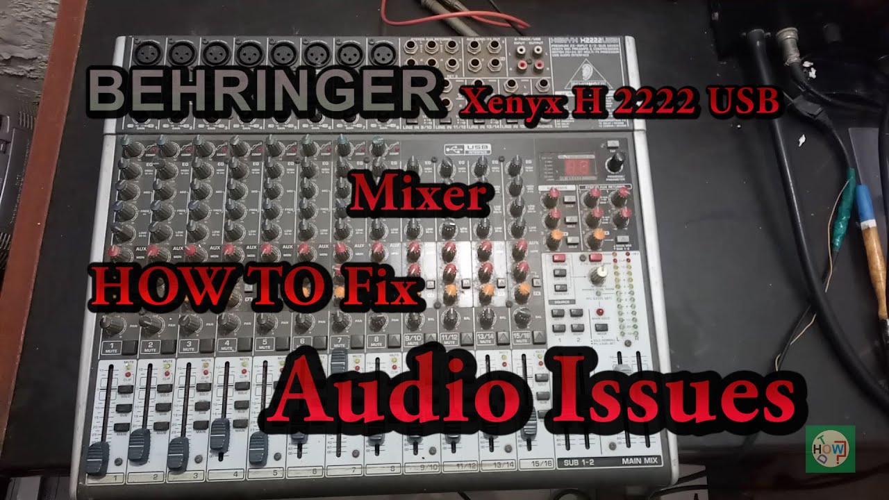 BEHRINGER Audio mixer sound issues - YouTube