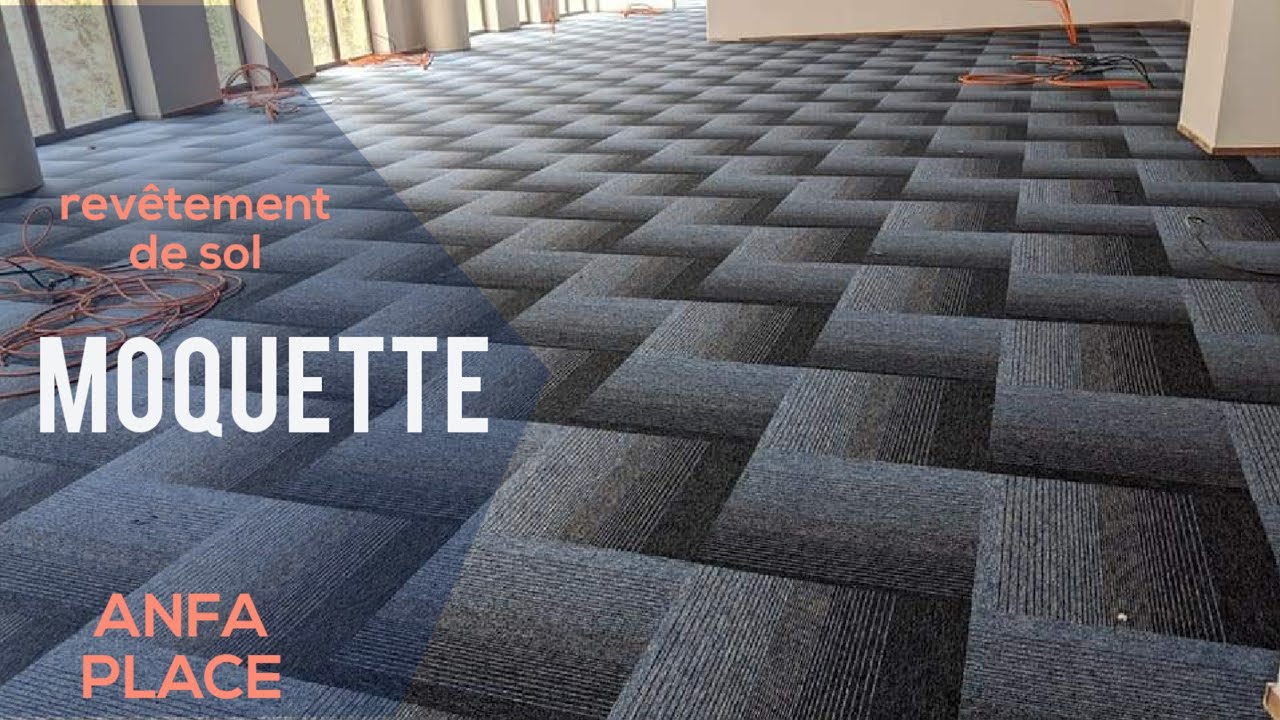 La Pose du Moquette les dalles Casablanca Anfa Place - YouTube