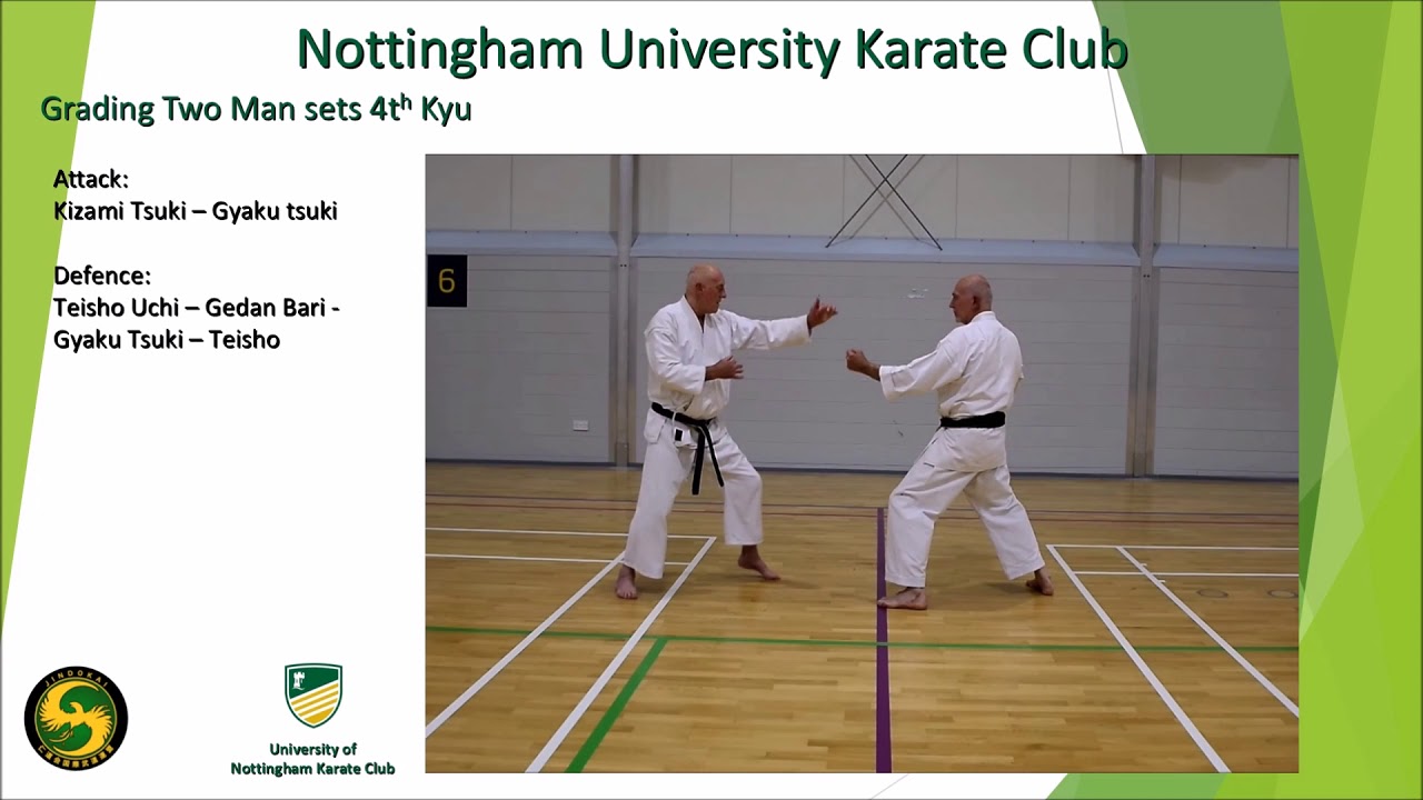 Two Man sets 4th Kyu Grading - YouTube
