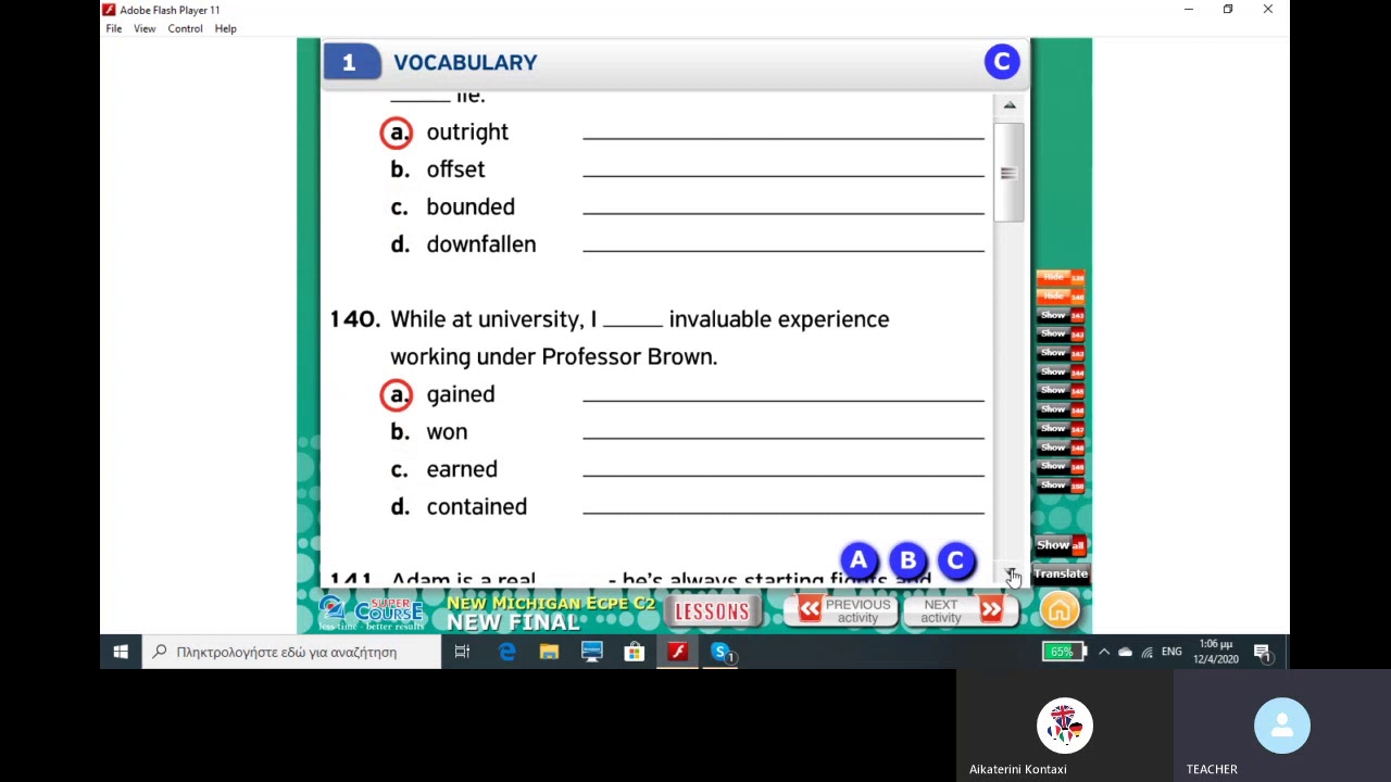 C2 - Test 5 Vocabulary - Part C - YouTube