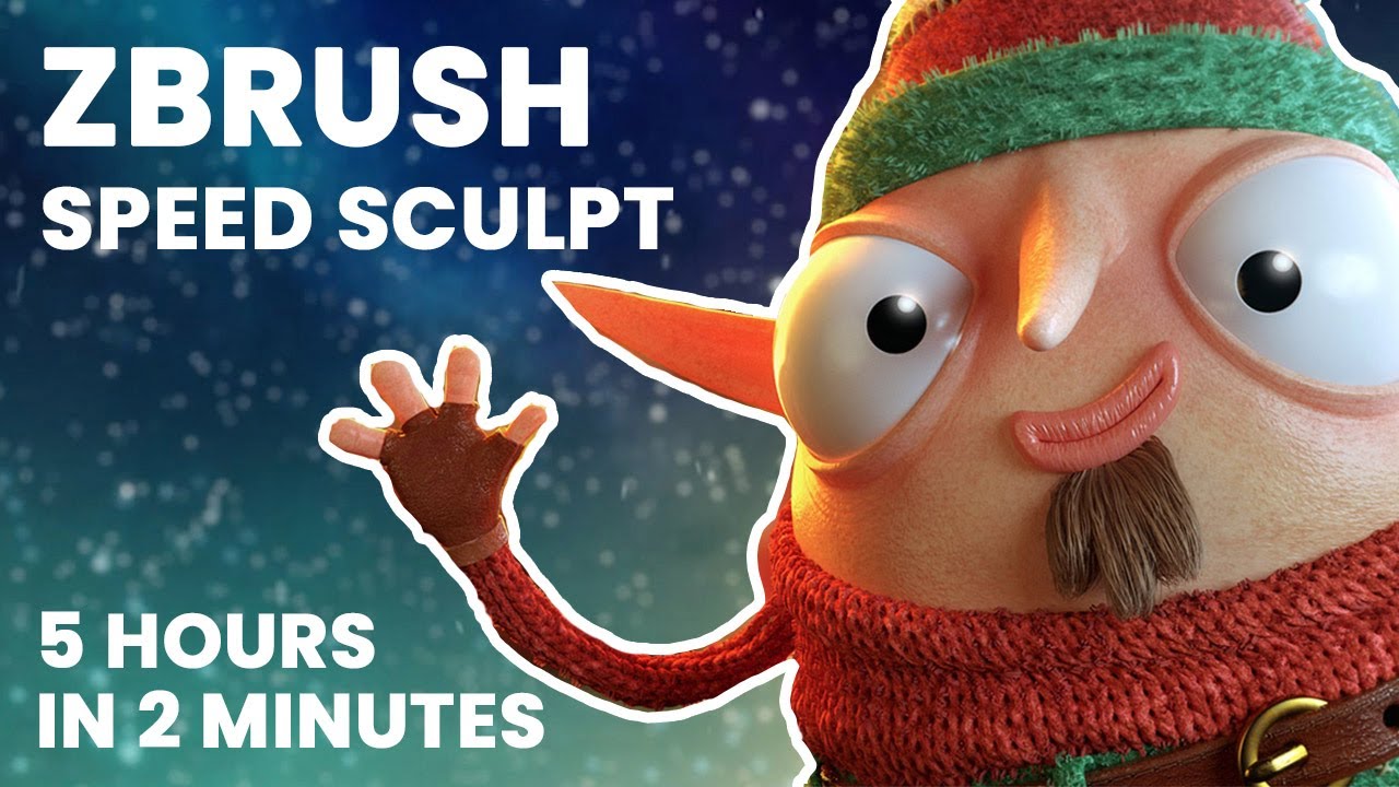 Elf Speed Sculpt in #ZBrush 🎄 | Animation Studio | @bluezoo - YouTube