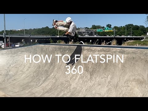 How to Flatspin 360 on rollerblades!!! - YouTube