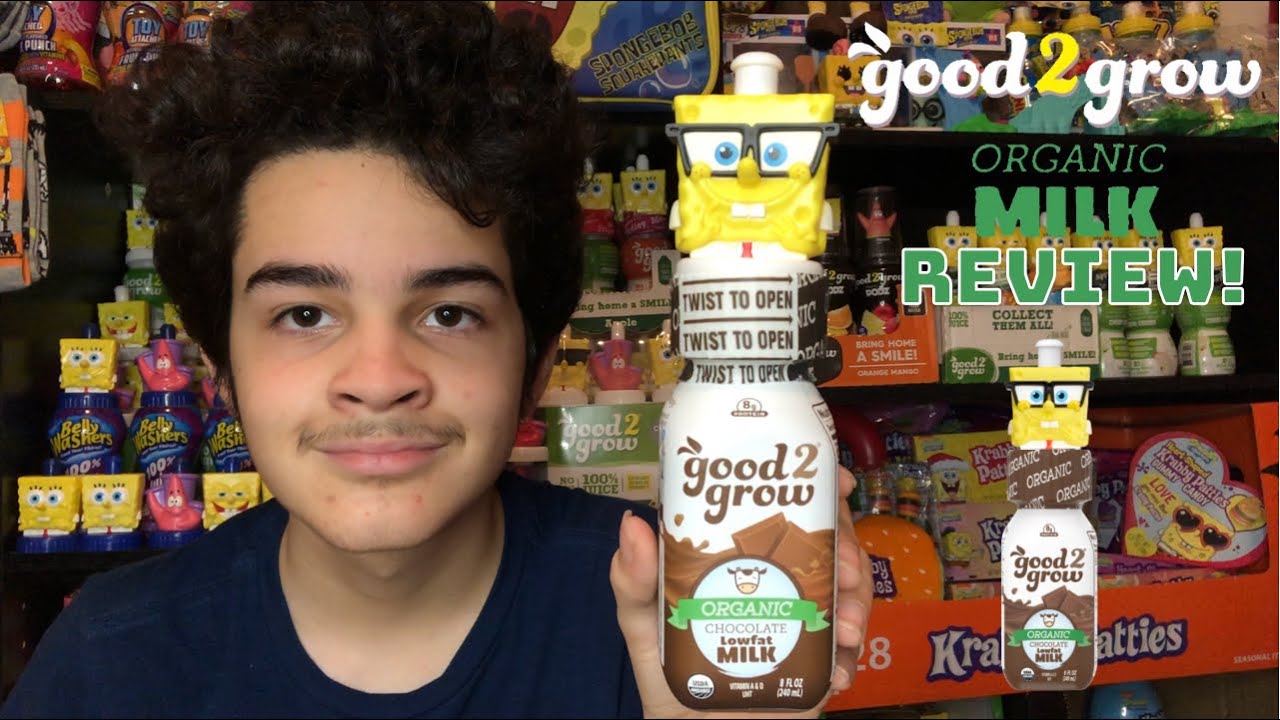 good2grow Spongebob Organic Milk Review! - YouTube