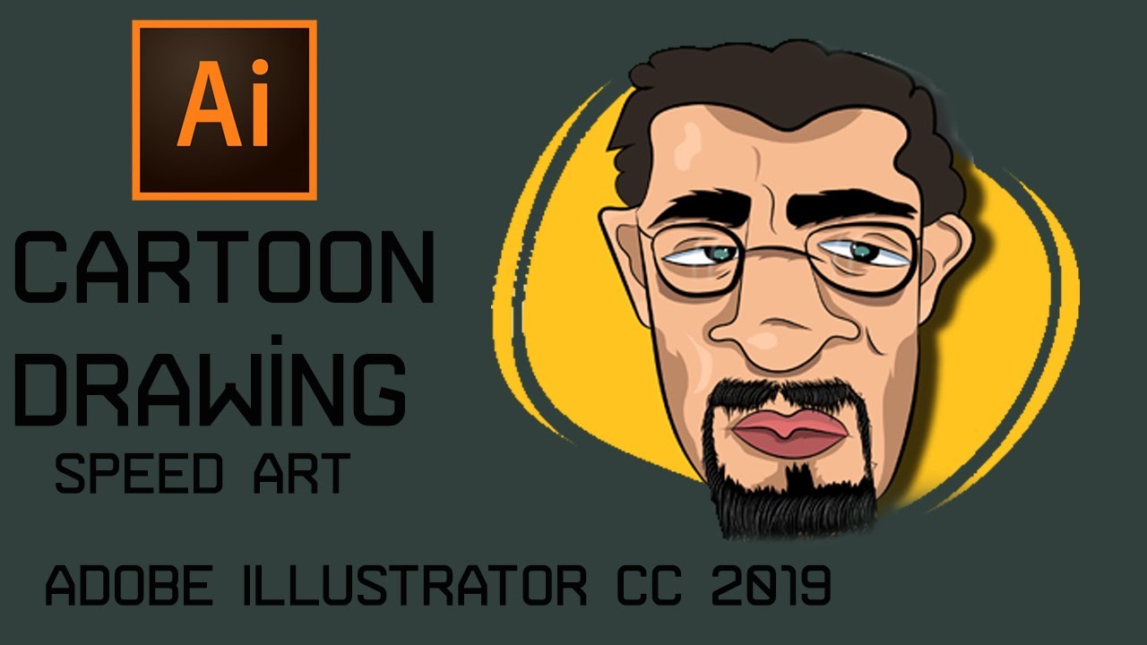 How to Draw a Portrait Using Cartoon Drawing Method (SpeedArt) - ADOBE ...