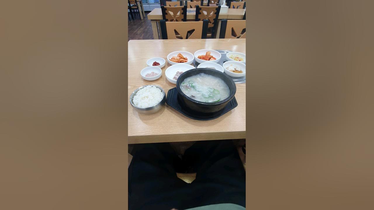 순대국 순대 순대국 소주 고기나라 시장국밥 야식 너구리 라면 Youtube