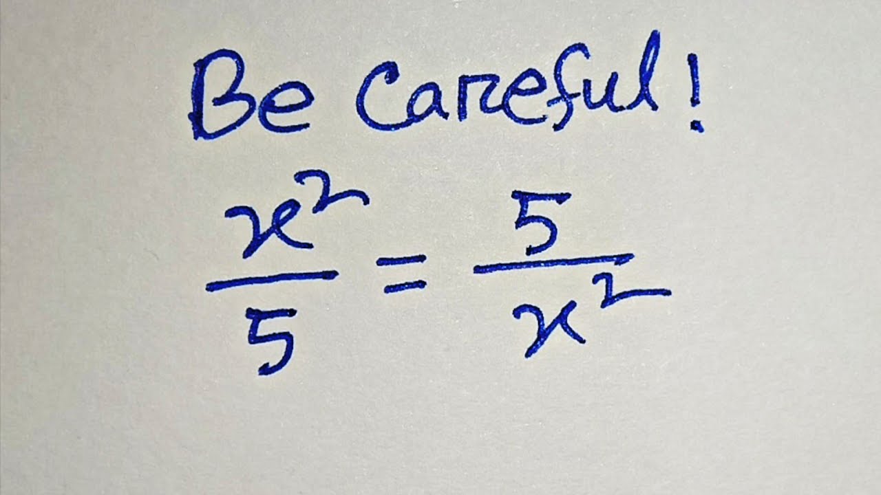 Interesting algebraic equation | Can You Solve? - YouTube