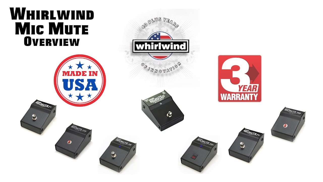 How to Mute a Microphone - Whirlwind Mic Mute - YouTube