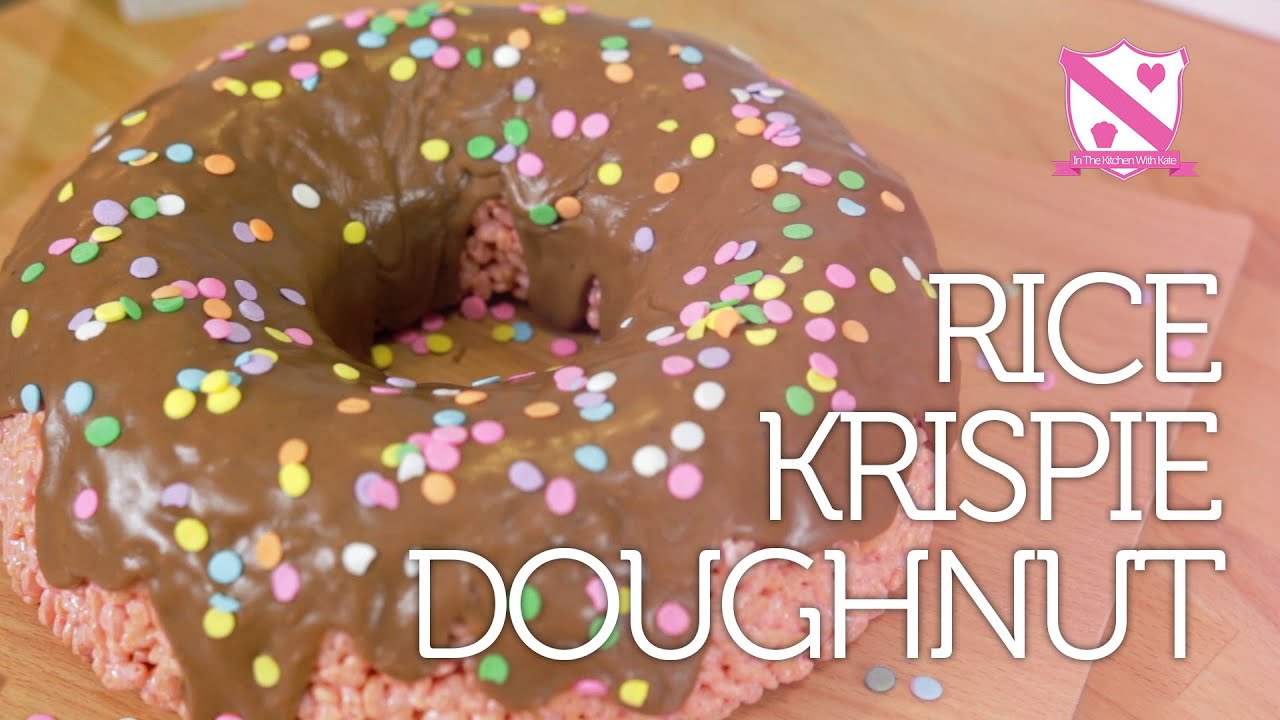 Rice Crispy Doughnut Recipe - In The Kitchen With Kate - YouTube