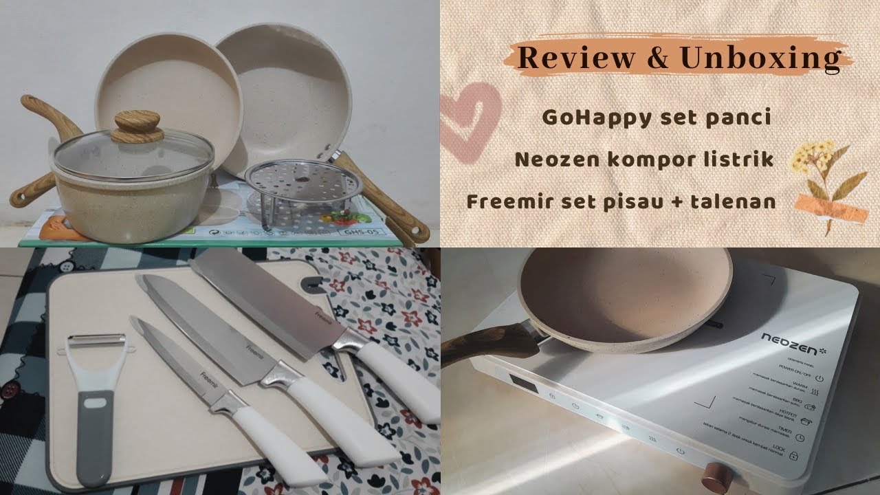 PANCI DAN KOMPOR LISTRIK NEOZEN IH7 🍳 BUAT ANAK KOST | MERK GOHAPPY ...