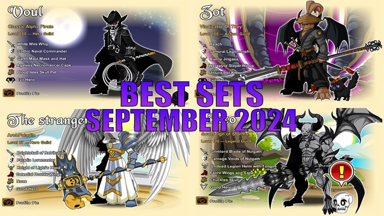 AQW - Best Sets Of The Month ( September 2024 ) - YouTube