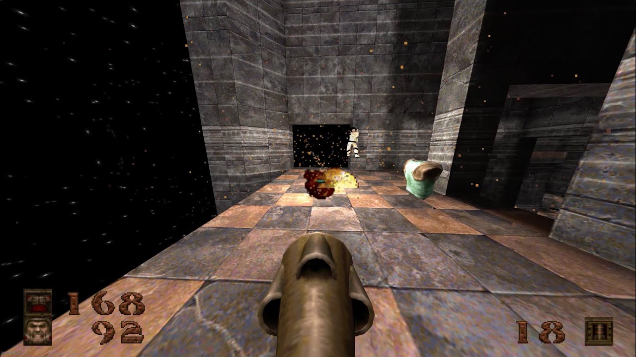 Quake Remastered - Bagel VS Captain Mutron - SKULL (altered map) - YouTube