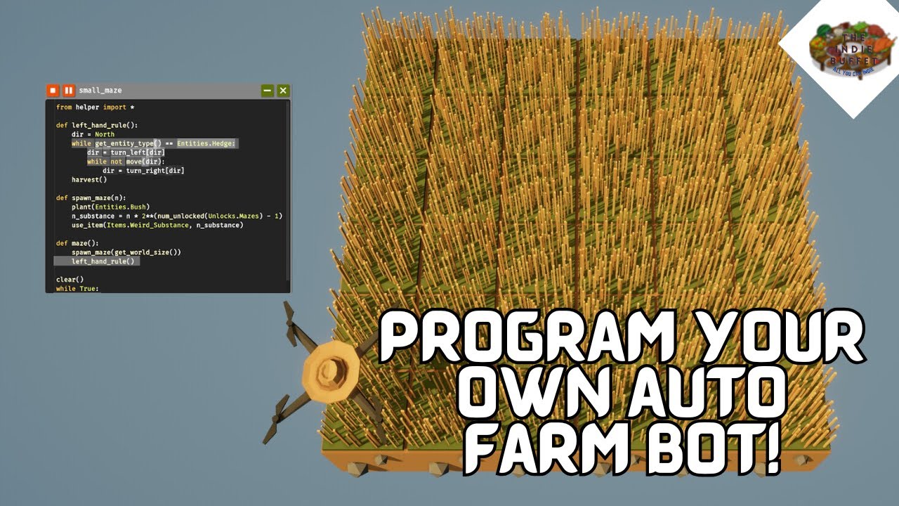 This Programming Game Teaches You As You Farm! | The Farmer Was ...