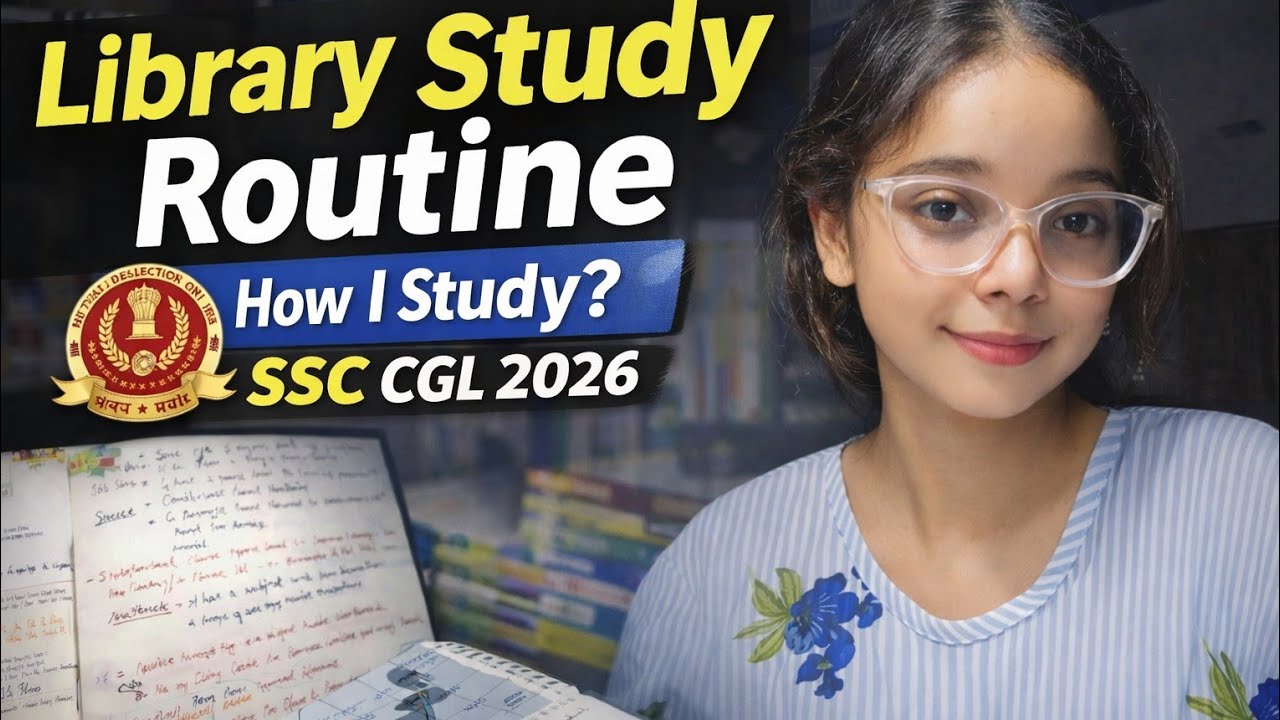 SSC CGL Library Routine | Full Day Study Timetable | CGL 2026 | - YouTube