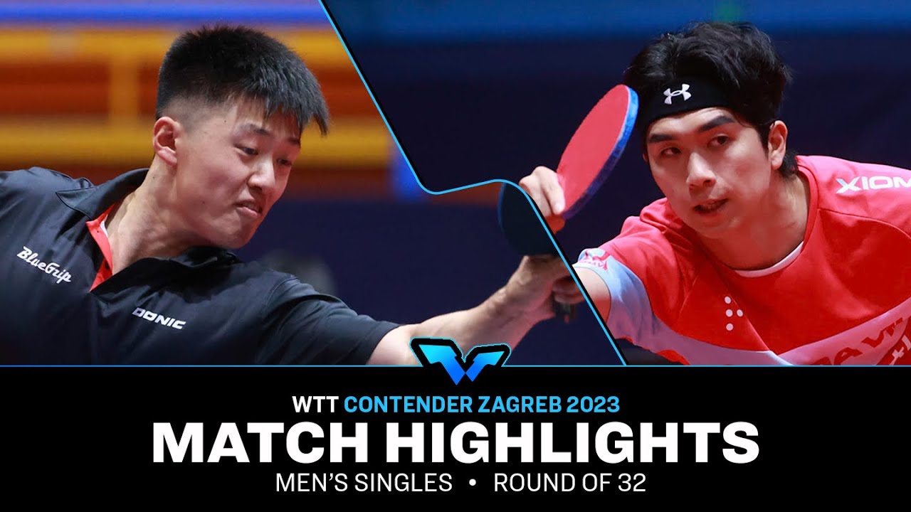 Fanbo Meng vs Kang Dongsoo | MS R32 | WTT Contender Zagreb 2023 - YouTube