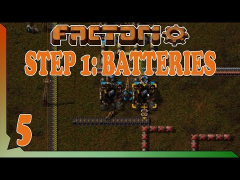 Factorio Beginner Ep 5: Step 1 - Batteries - YouTube