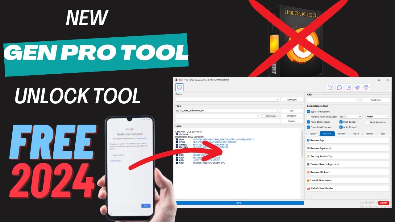 New Unlock Tool 2024 | Oppo Vivo Realme Samsung Unlock - YouTube