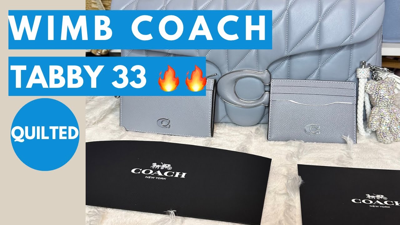 WIMB COACH QUILTED TABBY 33 - YouTube