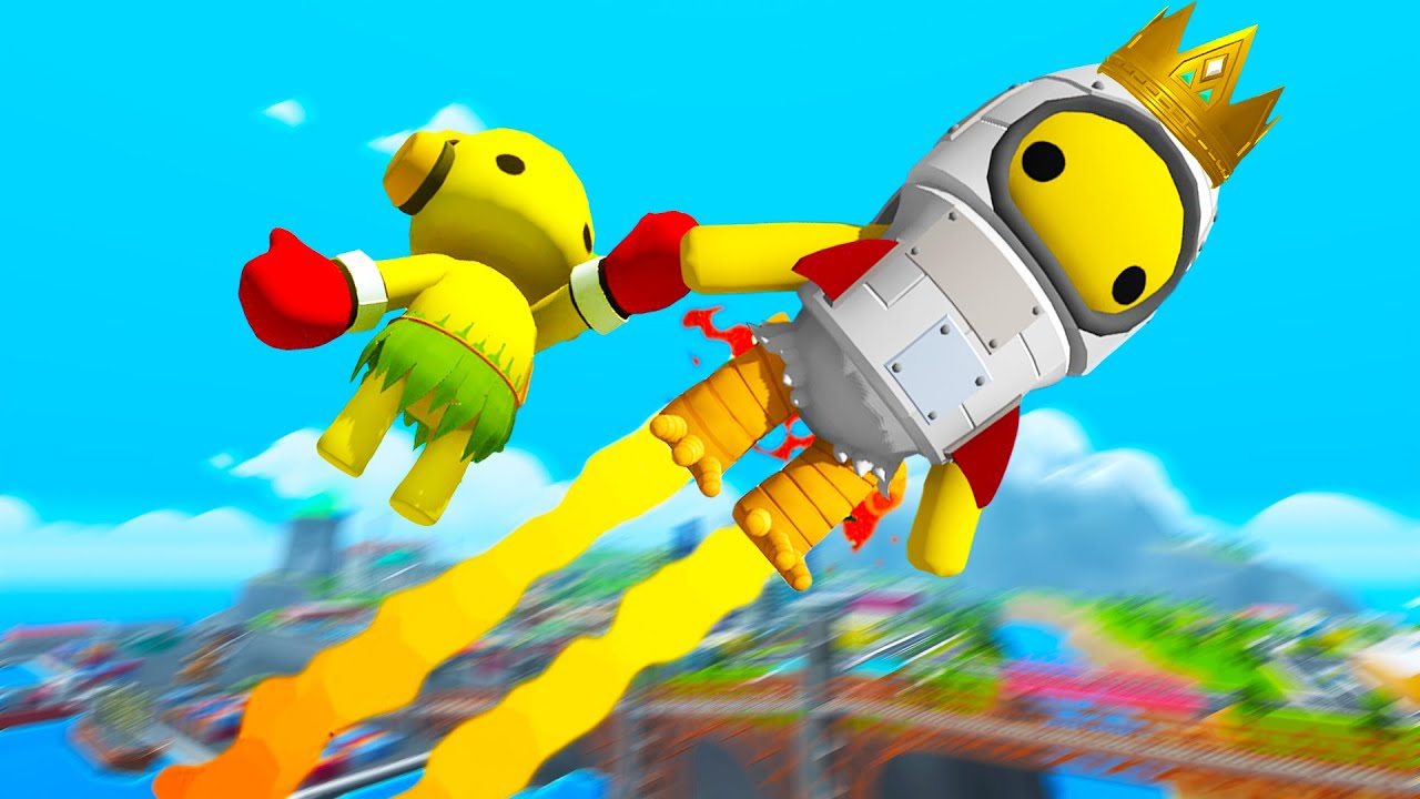 We Build the Secret Rocket Outfit and Explode in Wobbly Life ...