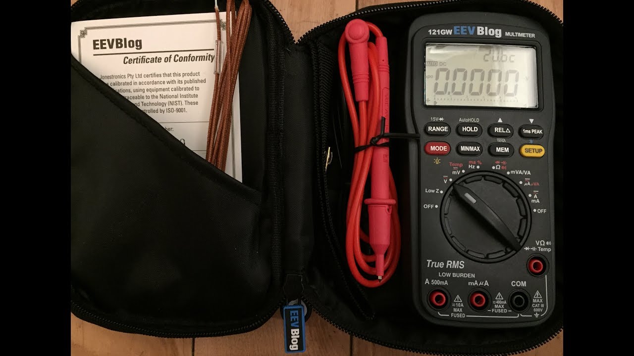 EEVBlog 121GW Multi-meter unboxing - YouTube