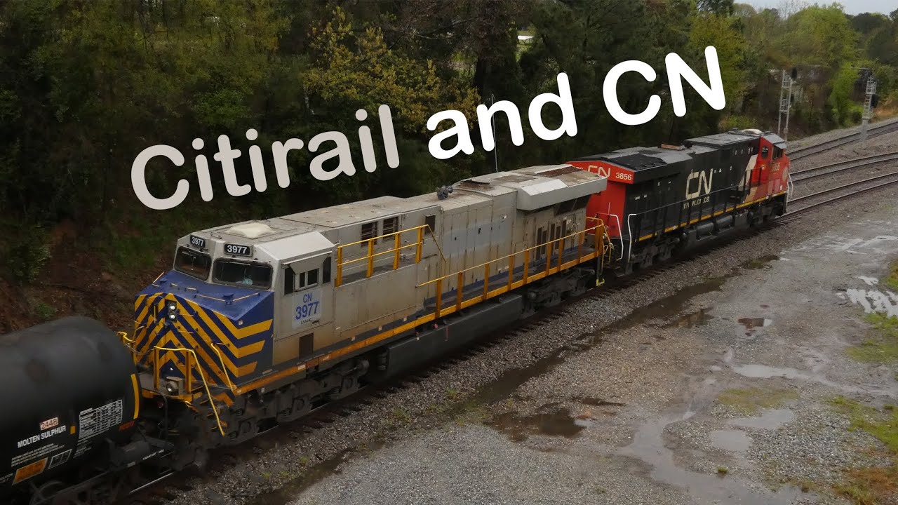 [4K] Chasing a Molten Sulfur Train with Citirail, Fast Intermodal, and More - YouTube