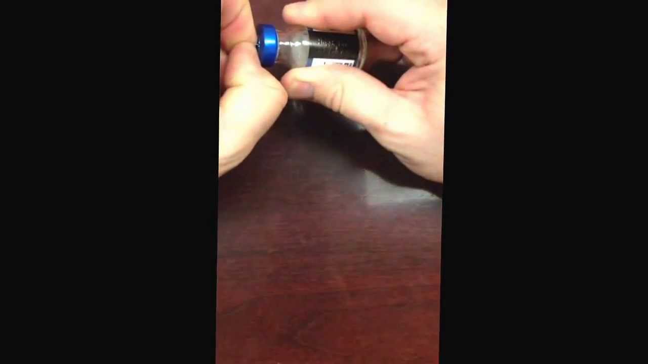 Medication Vial with circle tear off top - YouTube