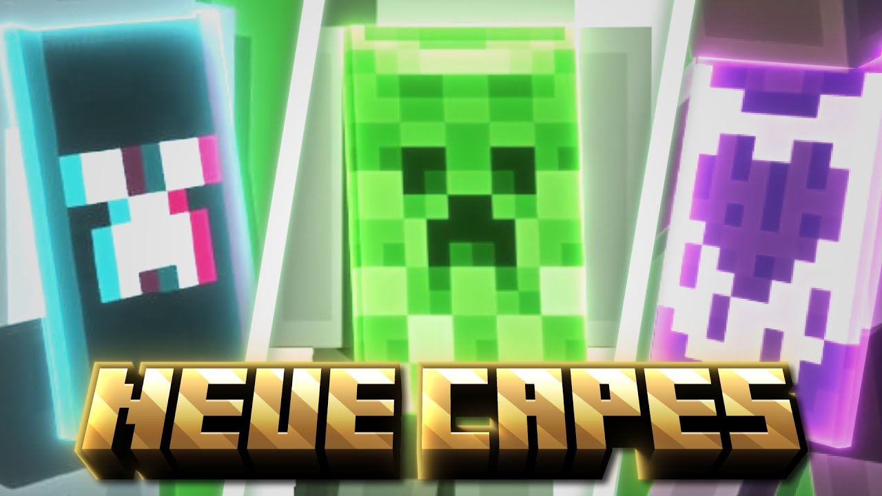 So bekommst DU die 3 NEUEN Minecraft Capes! (Twitch, TikTok & Creeper ...