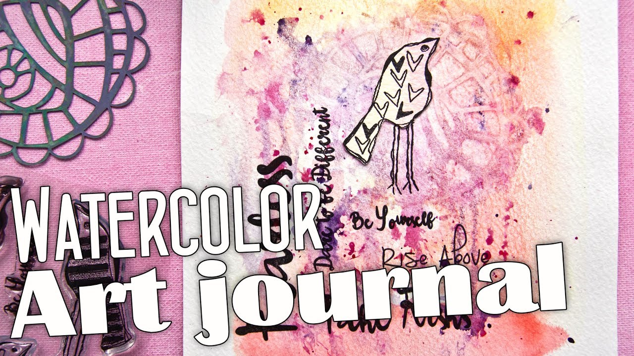 Watercolor Art Journal Page Project Start To Finish - YouTube