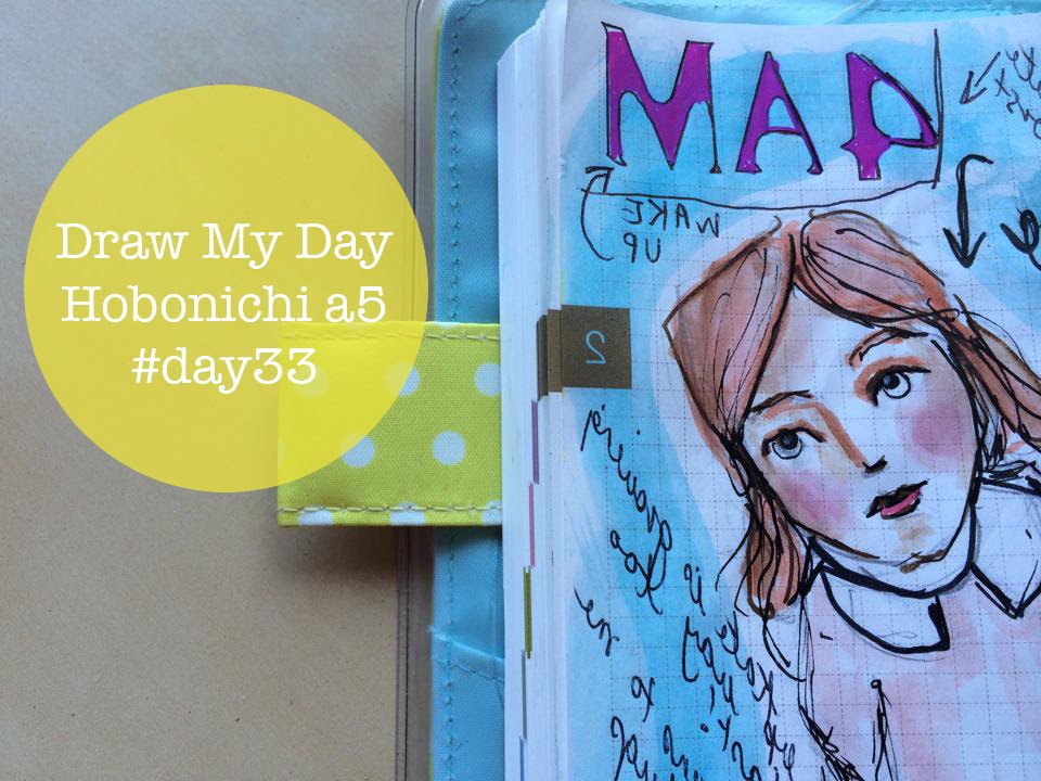 Draw My Day Hobonichi a5 #day33 - YouTube