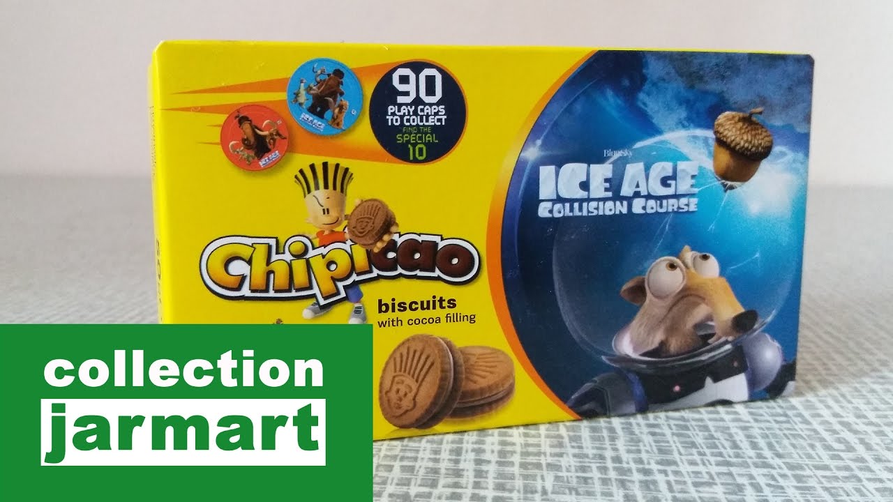 Chipicao biscuits Play Caps collection Ice Age Collision Course ...