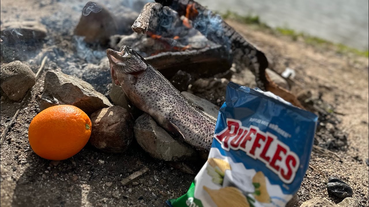 Lakeside Catch n’ Cook! (Primitive Stove) - YouTube