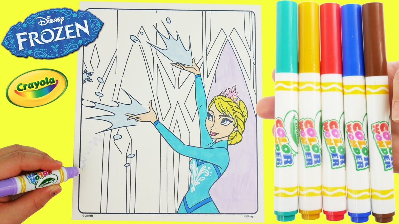 Glitter magic pen when frozen elsa - YouTube