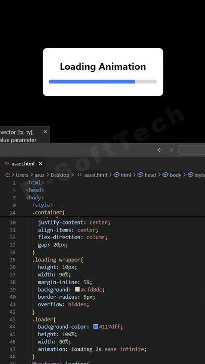 Animated loader using HTML CSS #loader #preloader #webdesign #webdevelopment #programming # ...