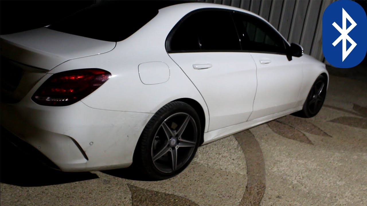 How to connect your Phone via Bluetooth in Mercedes C class W205 - YouTube