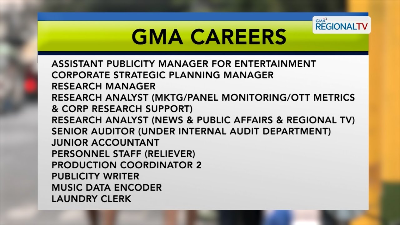 Balitang Southern Tagalog: Job openings, alok ng GMA network - YouTube