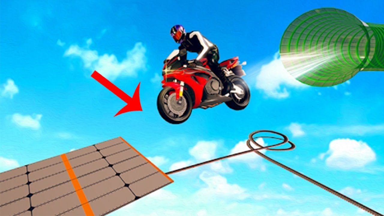 Mega Ramp Moto Bike Stunts 2020 । 3D Bike Racing Simulator Games ...