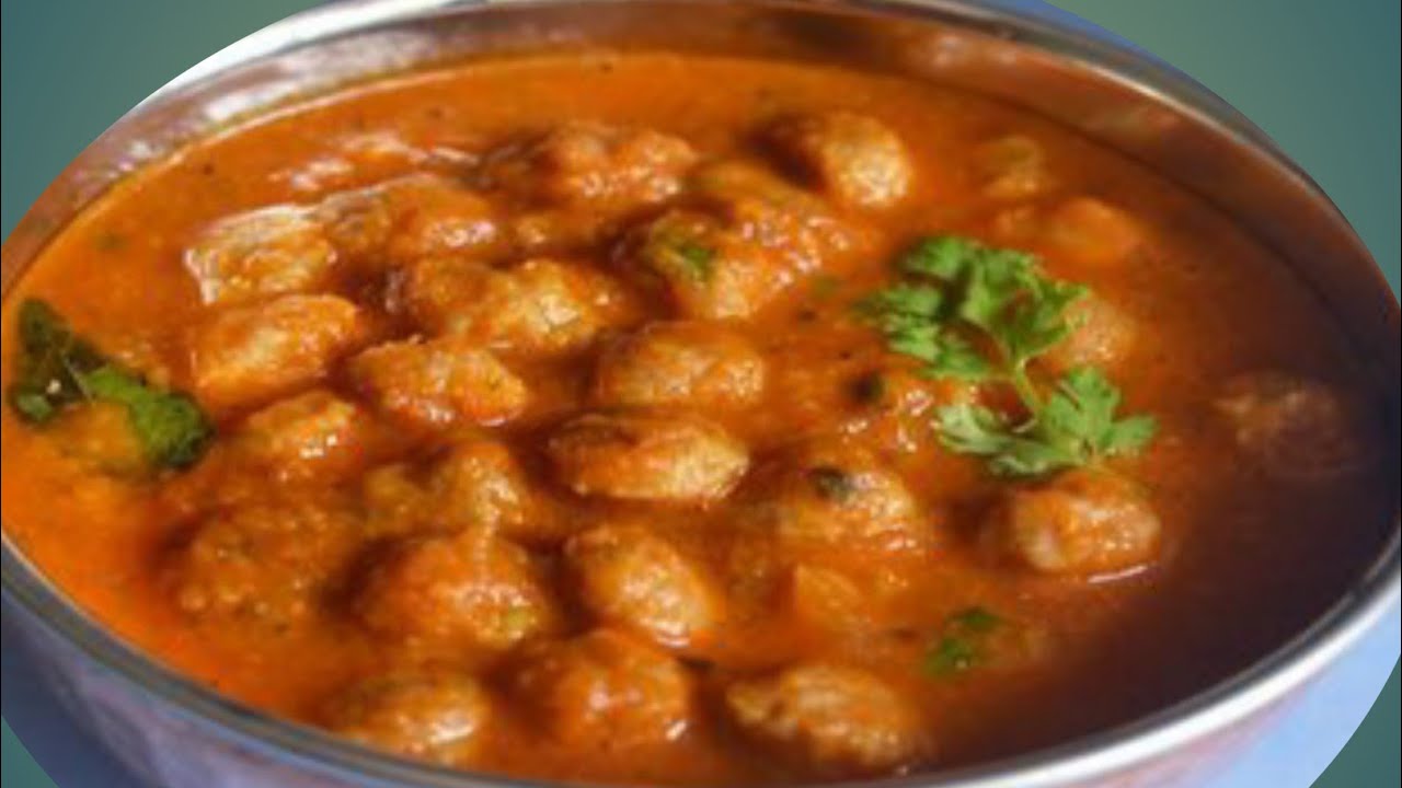 మిల్ మేకర్ మసాలా కరీ రెసిపీ ( soya chunks / milmaker curry recipe ...