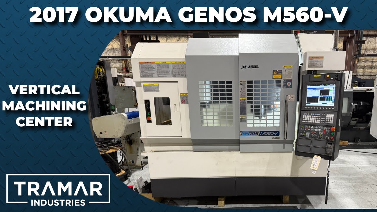 2017 Okuma Genos M560-V CNC Vertical Machining Center For Sale - YouTube