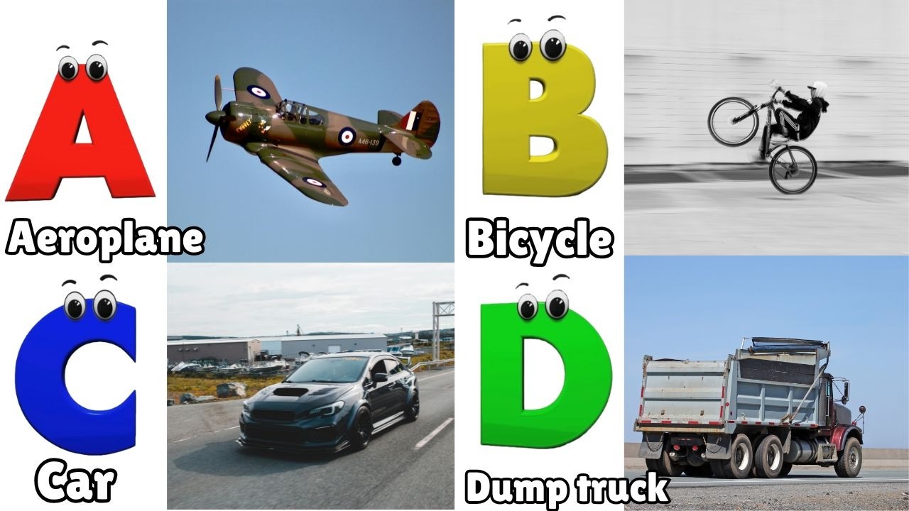 Vehicles Alphabet Song for kids | Vehicle ABC Song | Phonics for Kids ...