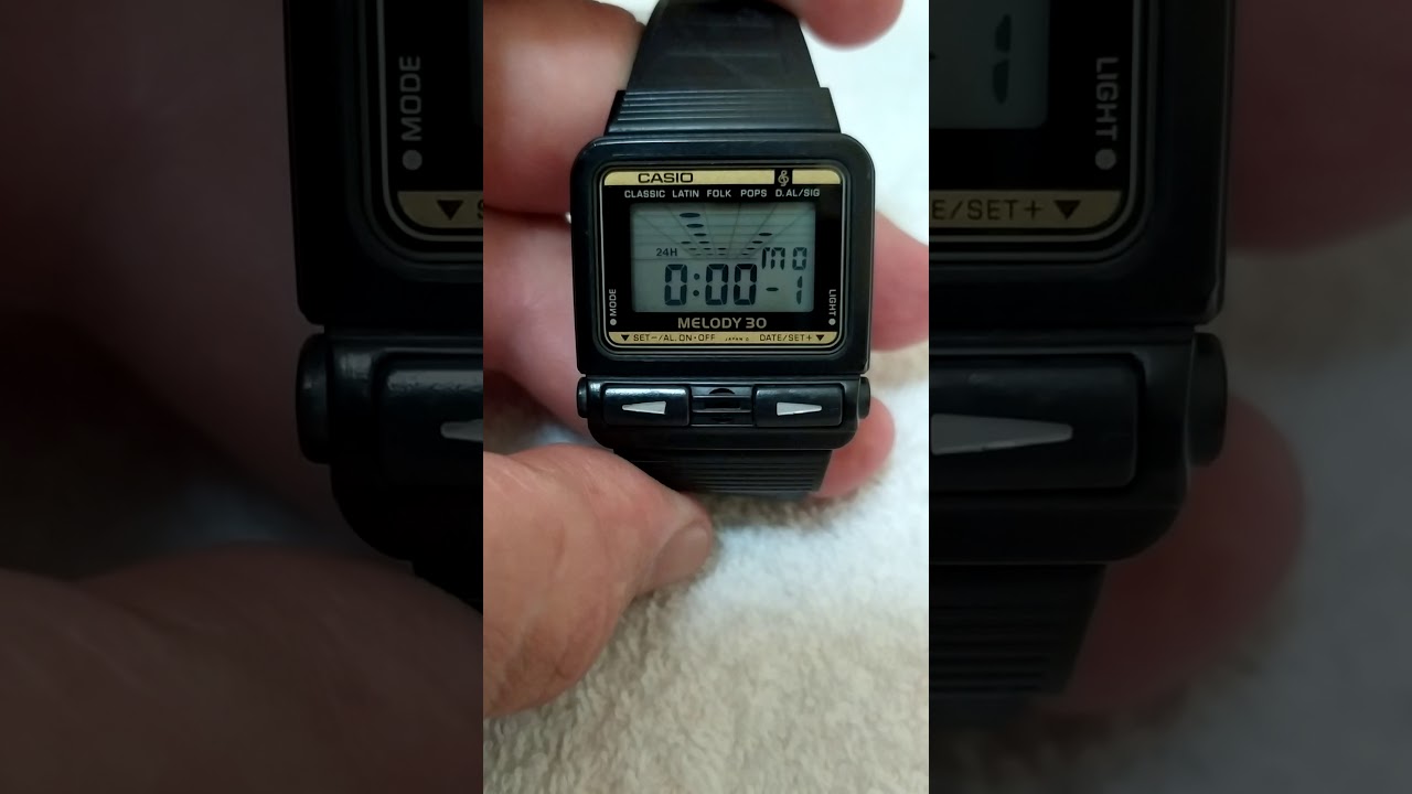 Reloj Casio M-30 melody de los año 80 nuevo - YouTube