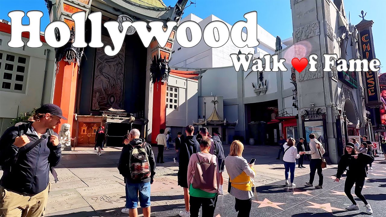 Hollywood Walk of Fame Walking Tour in Los Angeles - California - USA ...