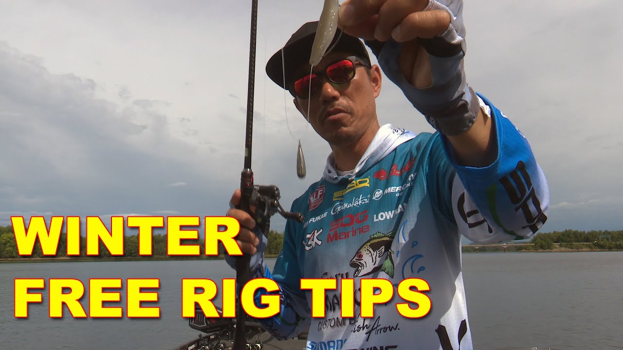 Winter Bass Fishing with the Free Rig | Bass Fishing - YouTube