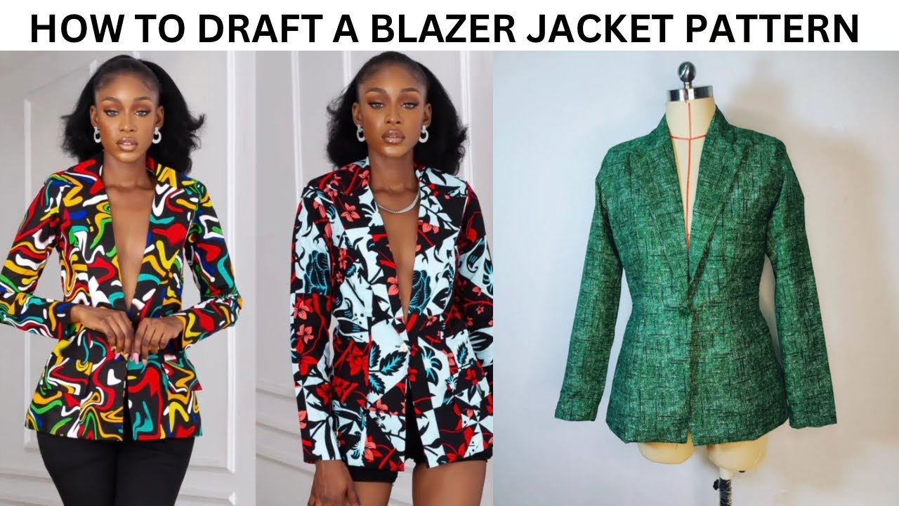 How To Draft A Blazer Jacket Pattern (Detailed) - YouTube