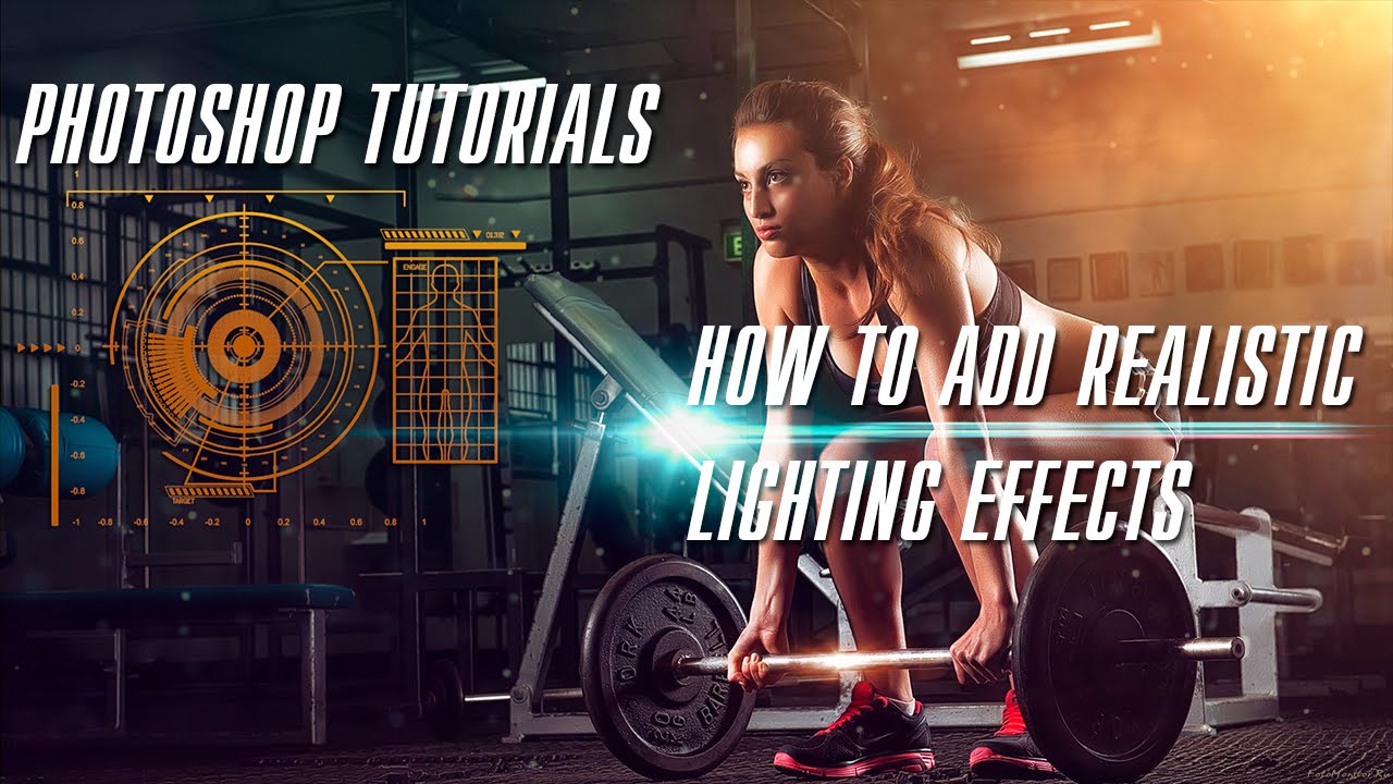 Photoshop Tutorials - How to add Realistic Lighting Effects | ★Advanced ...