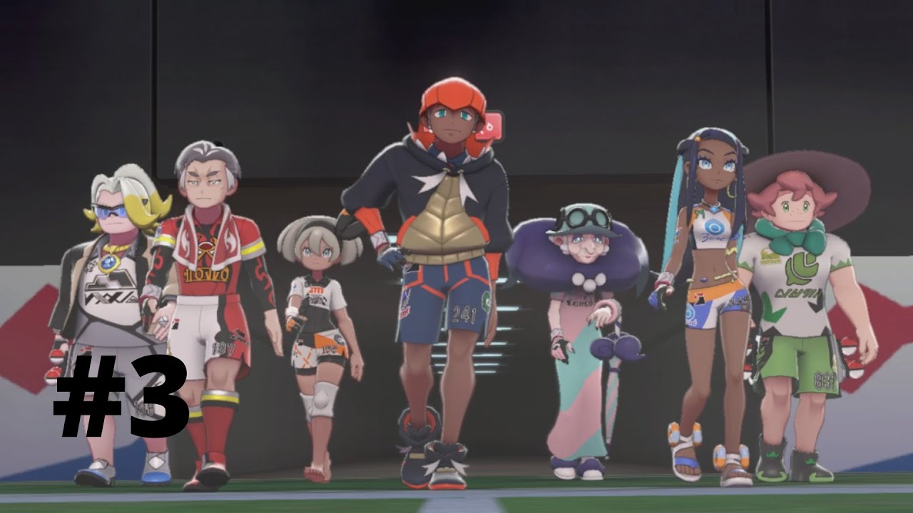 Pokemon Sword Part 3 / Motostoke / Team Yell / Marnie / Gym Leaders ...