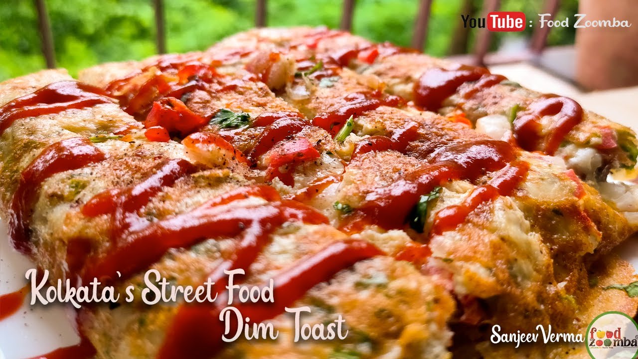 Morning Breakfast| dim toast | Street Food | Egg Toast by Food Zoomba ...