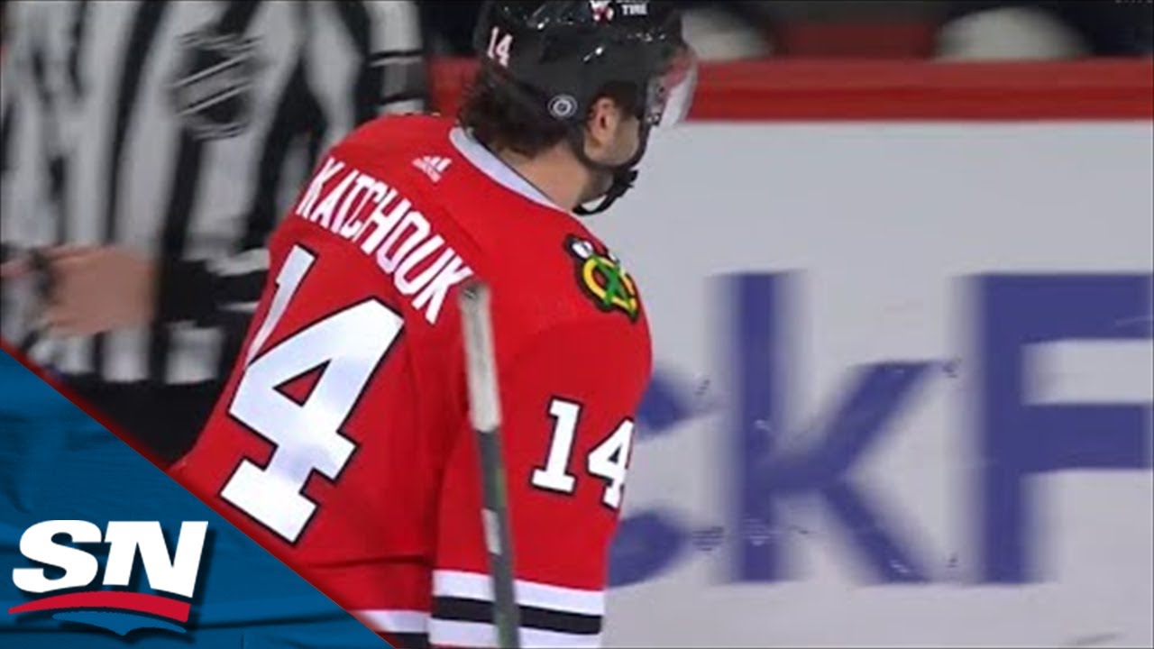 Blackhawks' Boris Katchouk Picks Puck Off Marco Scandella Before ...
