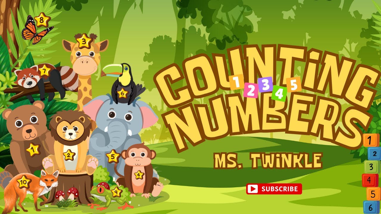 Animal Numbers Song for Kids | Learn to Count 1-10 | Educational Song ...