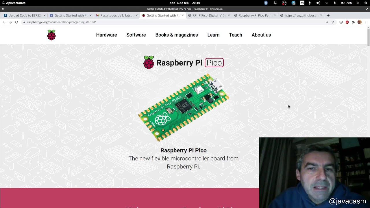 Primeros pasos con Raspberry Pi Pico en micropython - YouTube