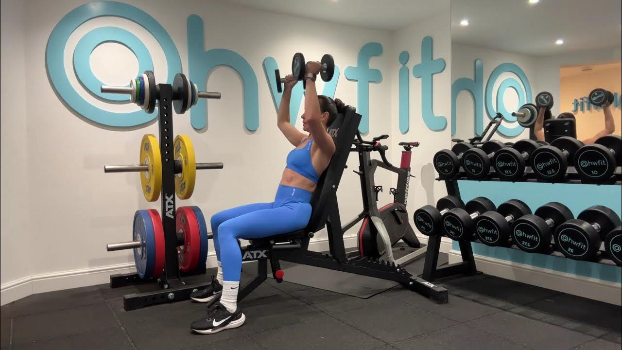 1 1/4 SEATED DUMBBELL PRESS - NEUTRAL GRIP - YouTube